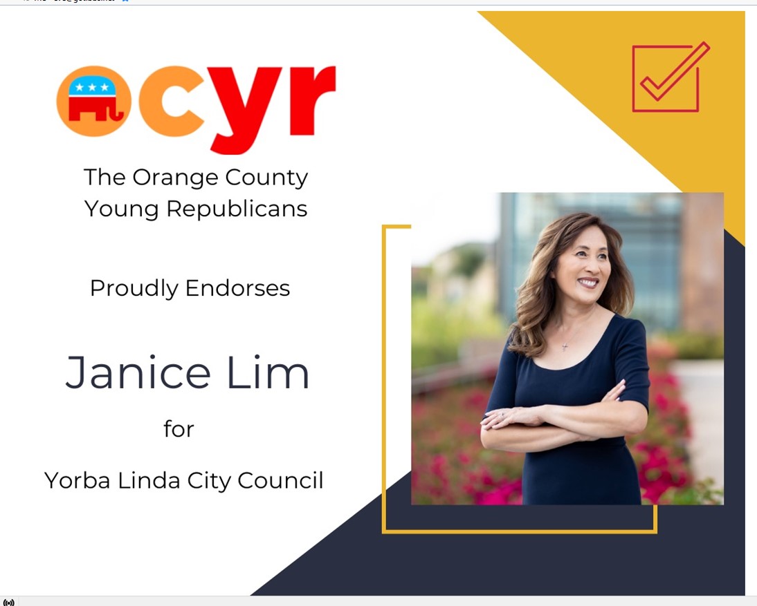 Janice Lim for Yorba Linda City Council – Janice Lim: Respecting the ...